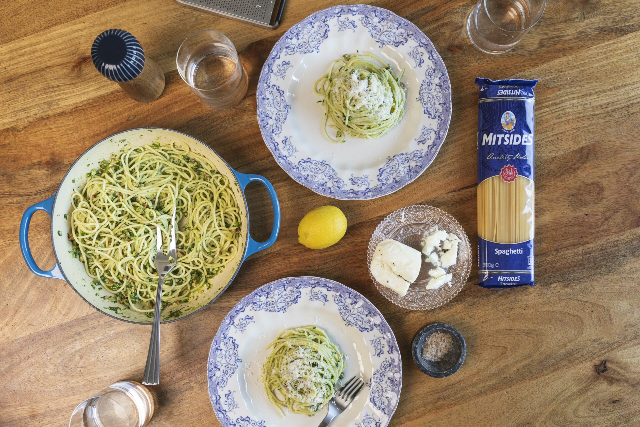 Rocket and Halloumi Pesto Pasta - Mitsides Group